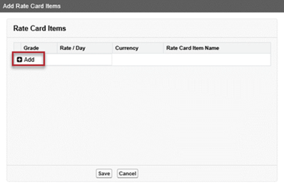 Rate Card Management