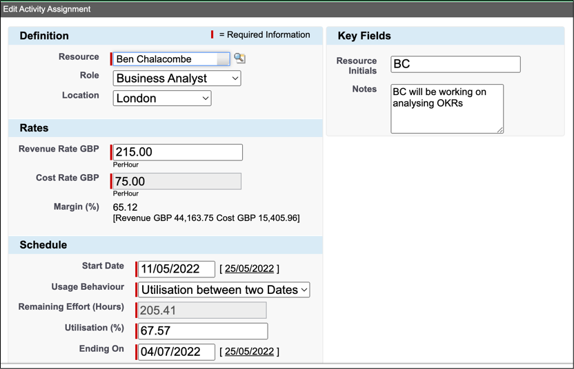 Managing Activity Assignments for a Delivery Engagement